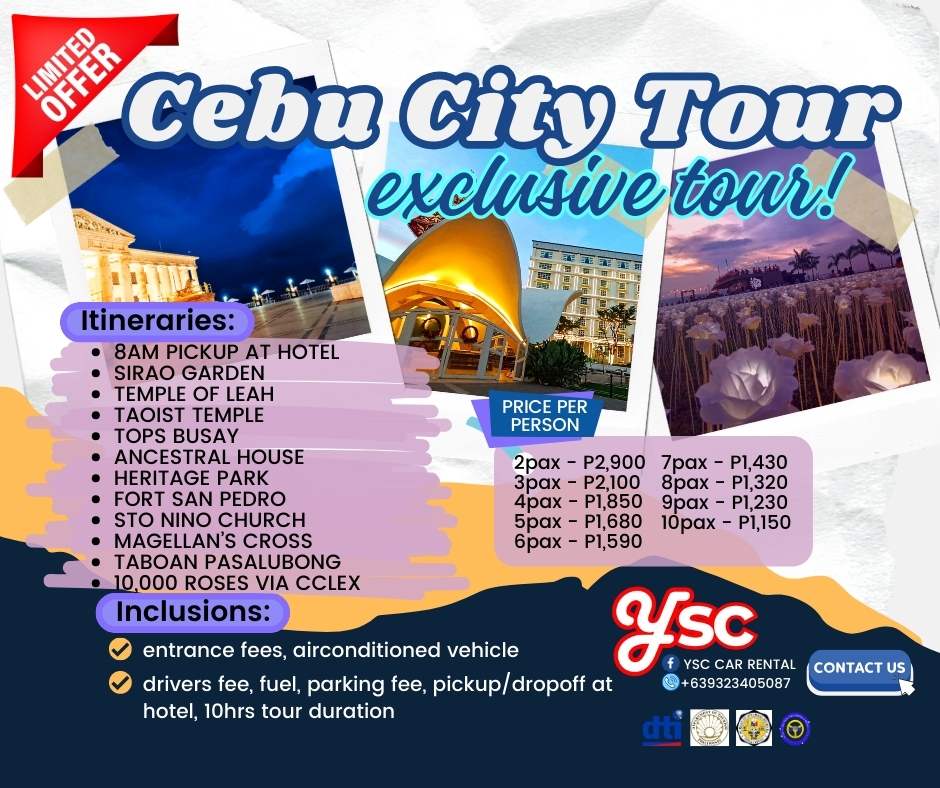 DAYTOUR: CEBU CITY TOUR – YSC TOURS